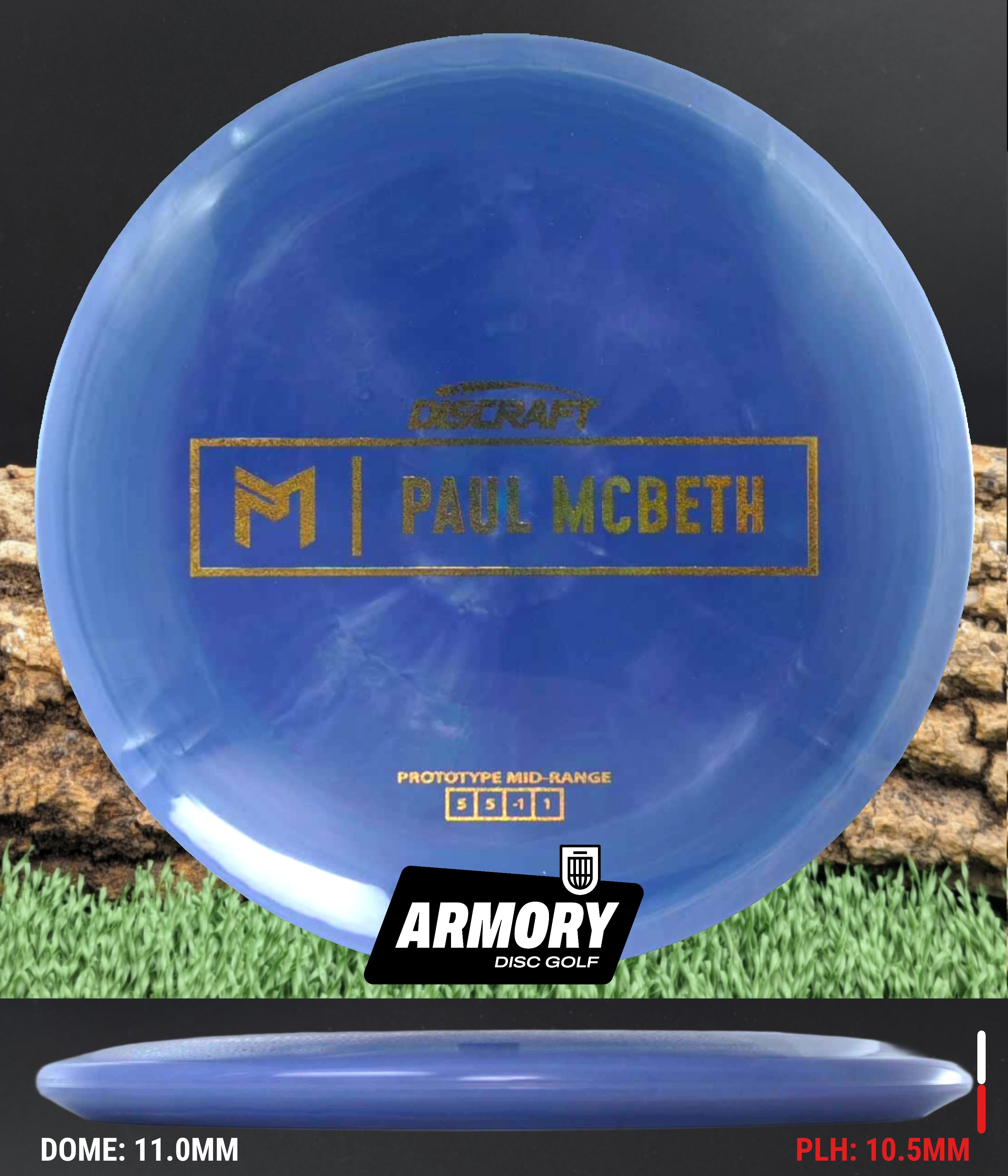 Discraft Paul McBeth Prototype Malita – Beadless Midrange – Armory Disc ...